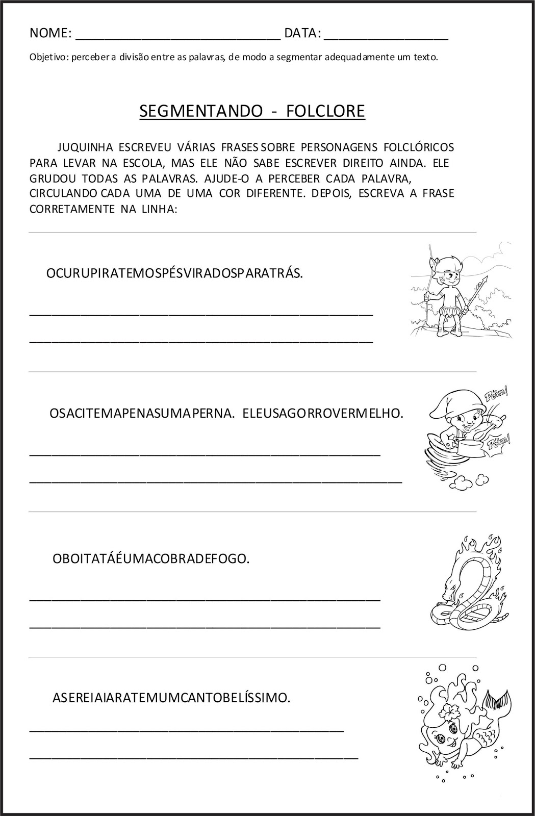 SOSPROFESSOR-ATIVIDADES: Segmentação folclórica