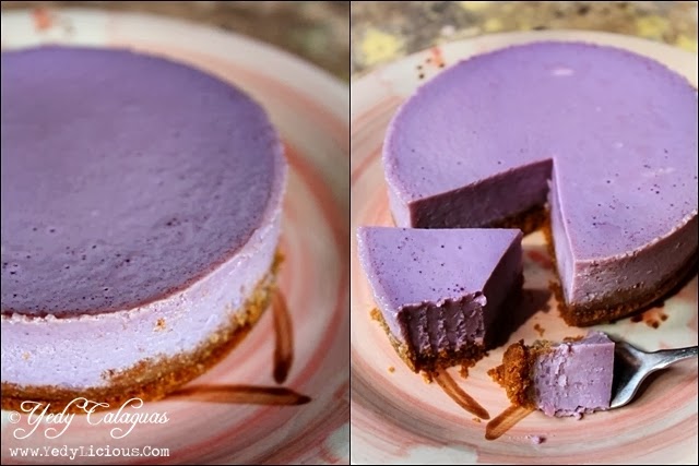 Ube Cheesecake of Indulgence by Irene | YedyLicious Manila Food Blog in ...