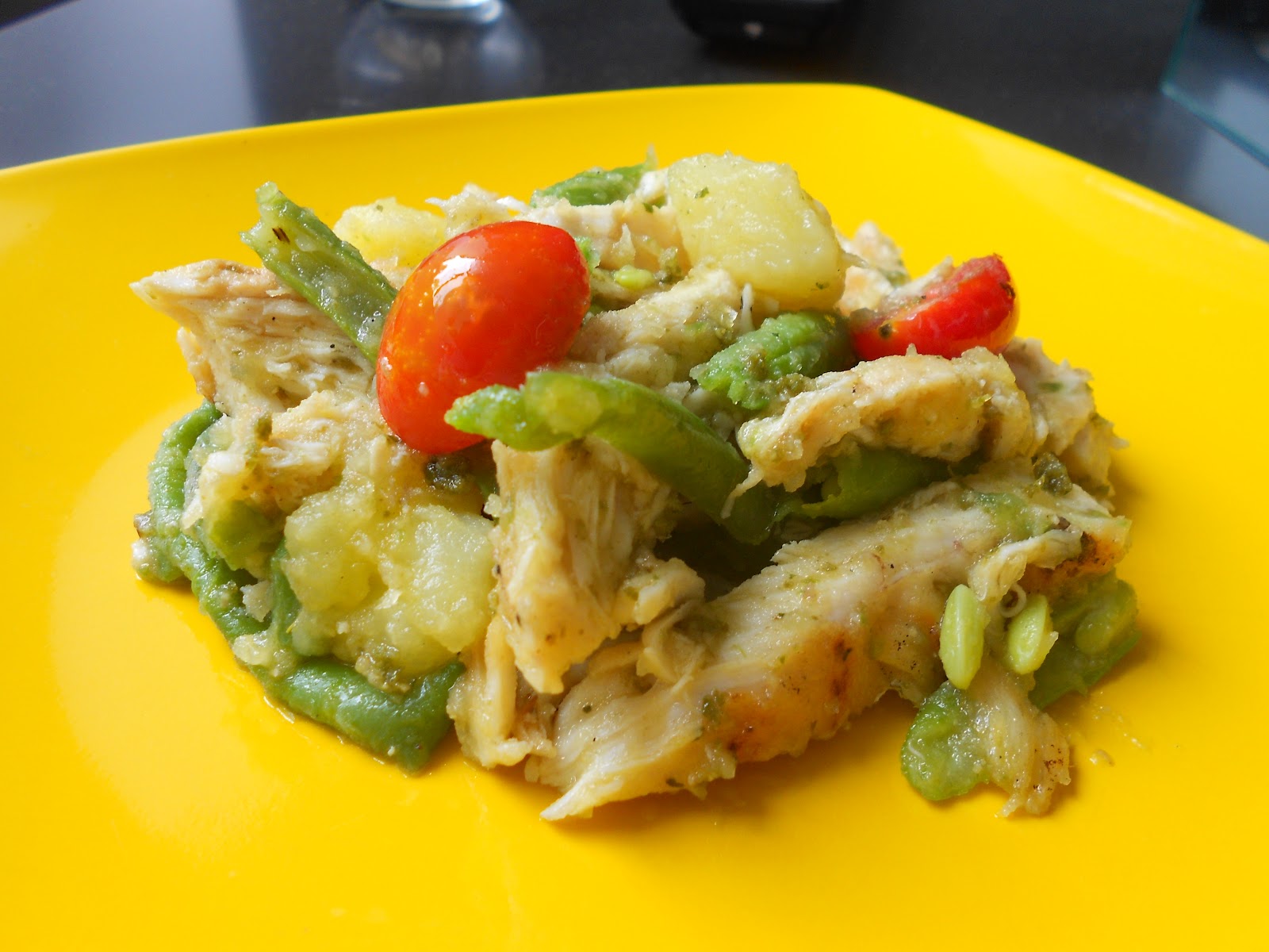 Zuppa ricetta: Pollo al pesto