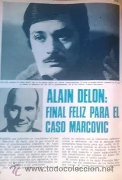 ALAIN DELON: EL CASO MARKOVIC. L'AFFAIRE MARKOVIC TEXTOS