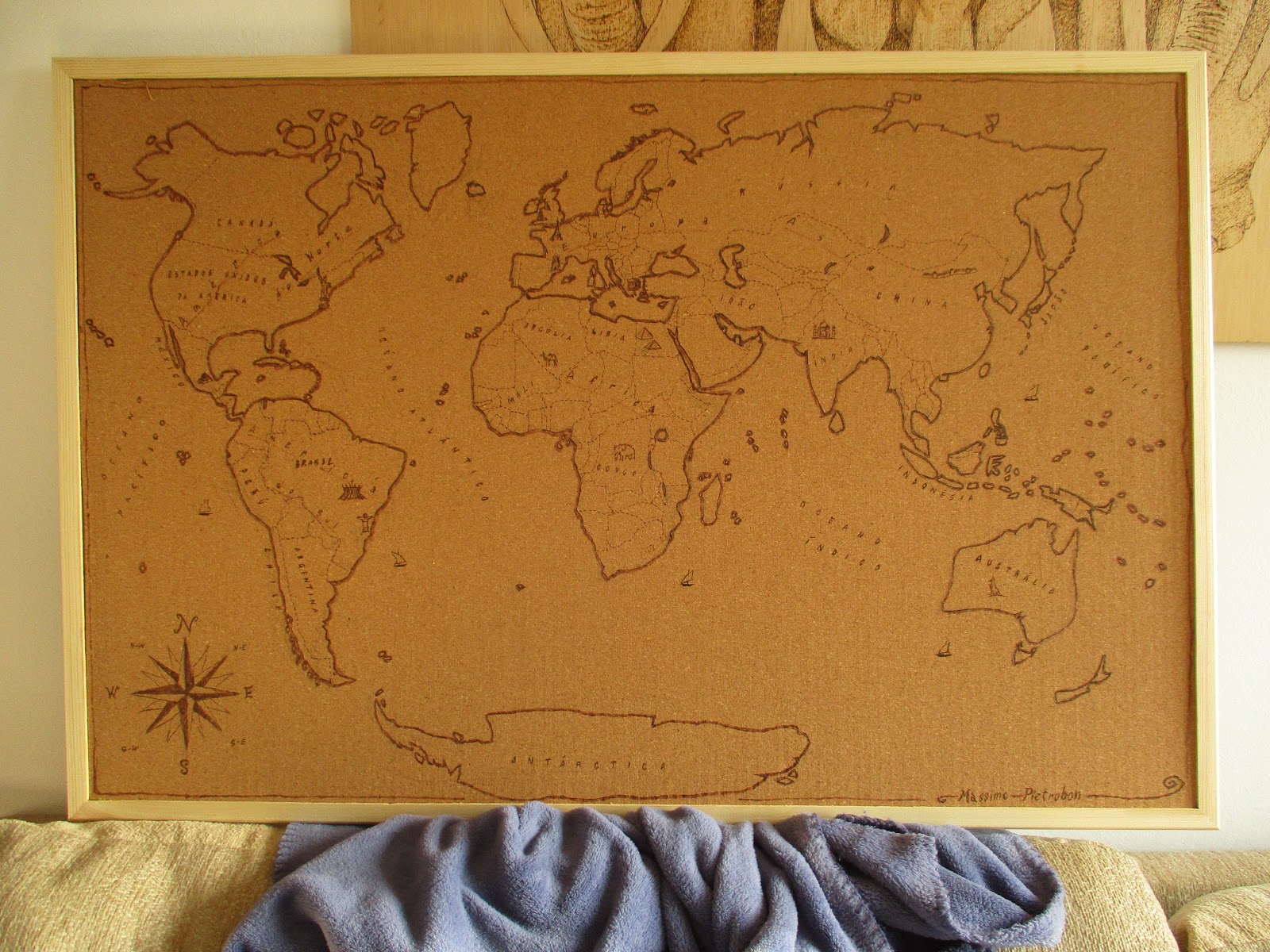 MI LABORATORIO DE IDEAS: grande mapa de corcho