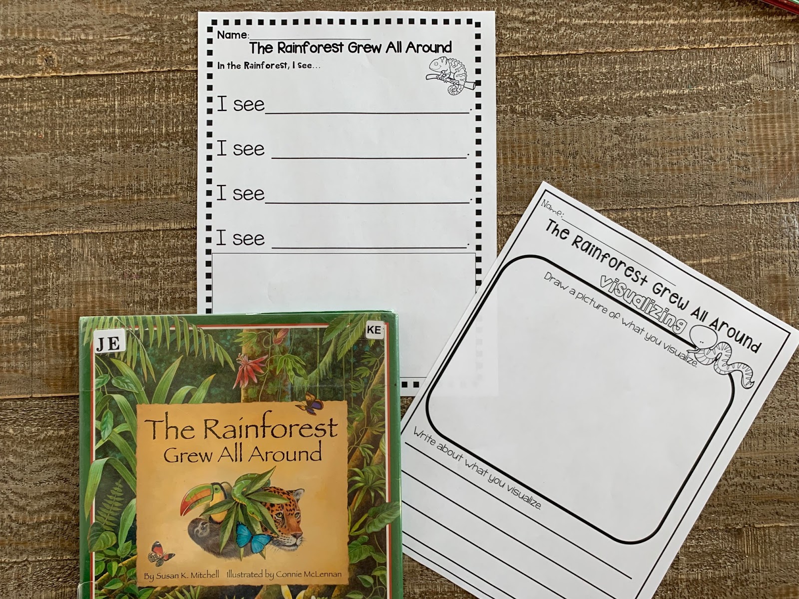 Rainforest ELA Unit for Kindergarten and 1st Grade | Busy Hands and Minds