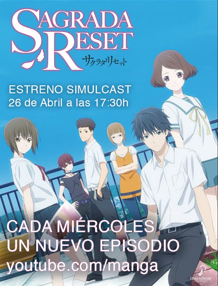 Anime: SelectaVisión licencia "Sakurada Reset" (サクラダリセット). @selectavision