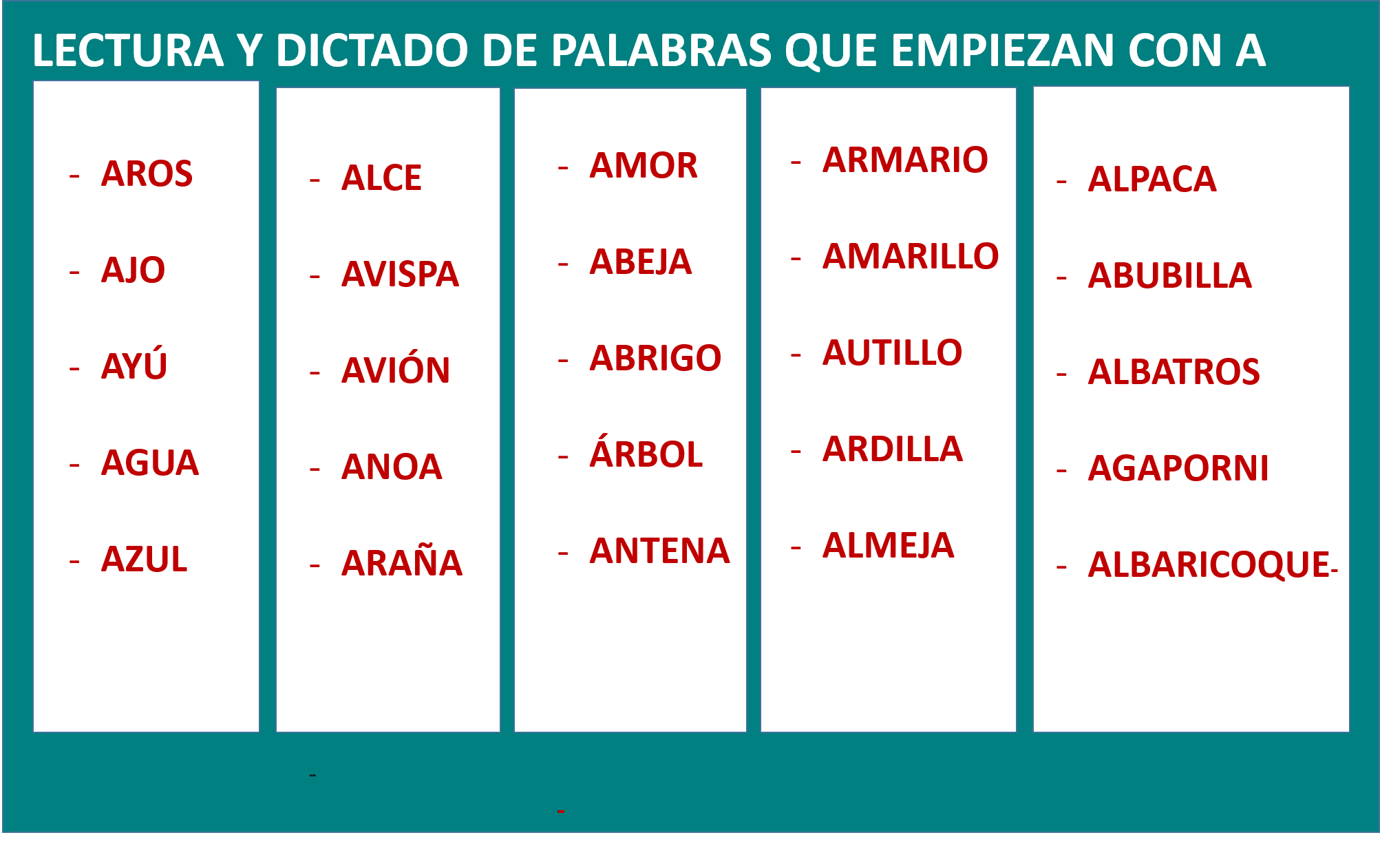 ESCUELA CREATIVA INNOVADORA: Audio-dictado: A