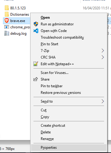 Solución Brave crash Aw, Snap!