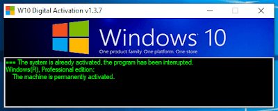 Instal the new Windows 10 Digital Activation 1.5.0 - loverjop