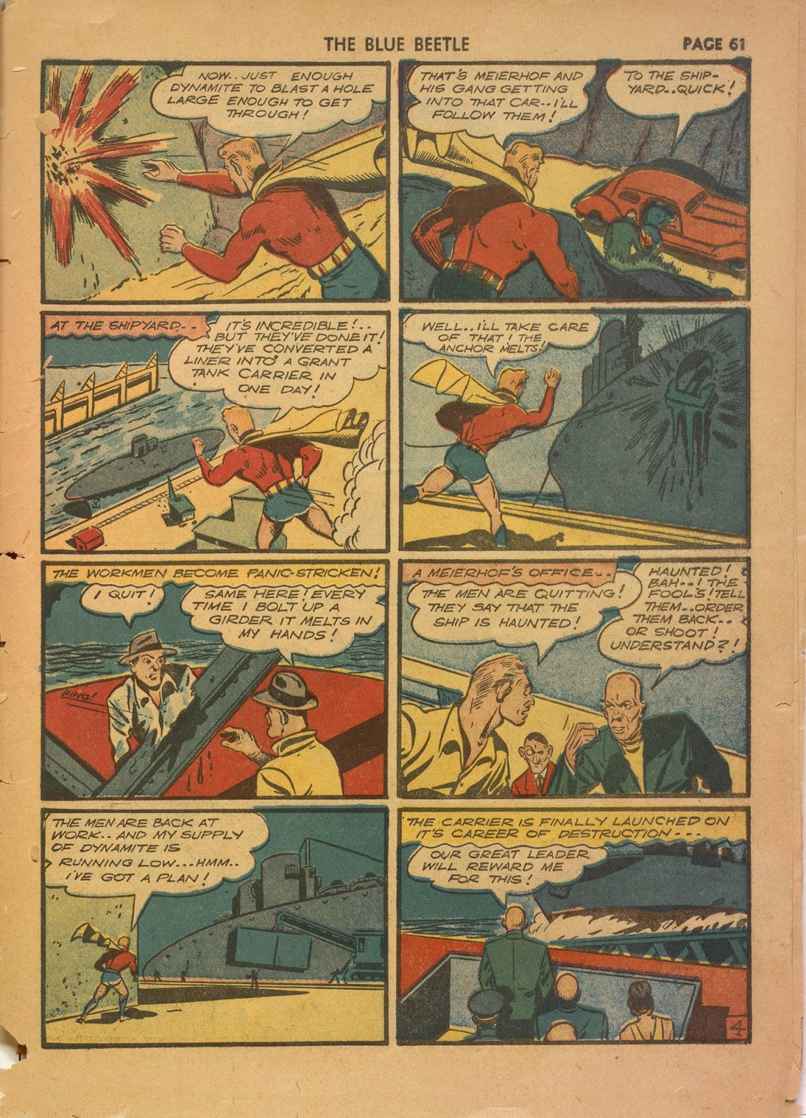 Four-Color Shadows: Dynamite Thor-Blue Beetle-1941