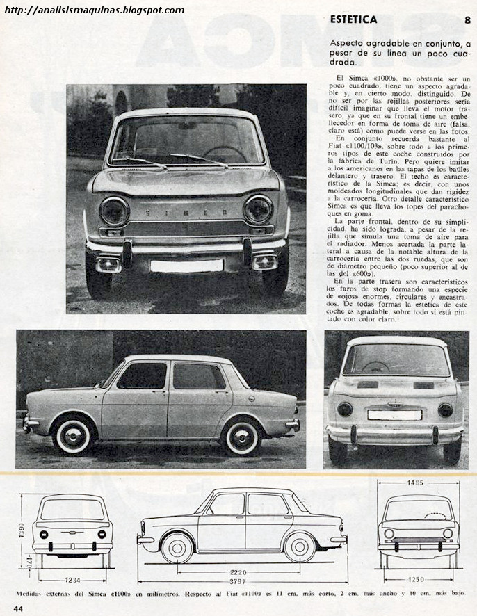 Analisis de Maquinas: SIMCA 1000