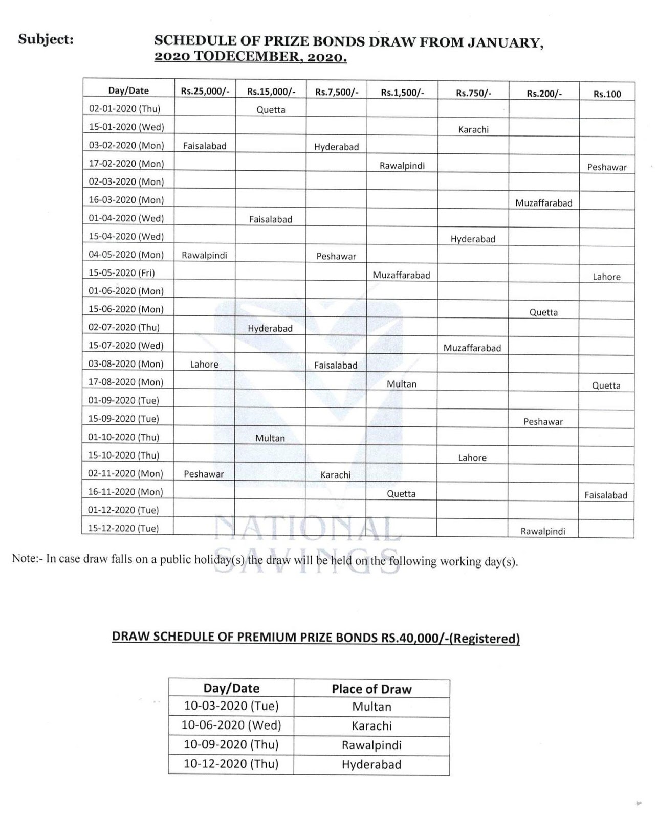 INFO ZONE Prize Bonds Schedule Current Year info-zone-prize-bonds-schedule-current-year