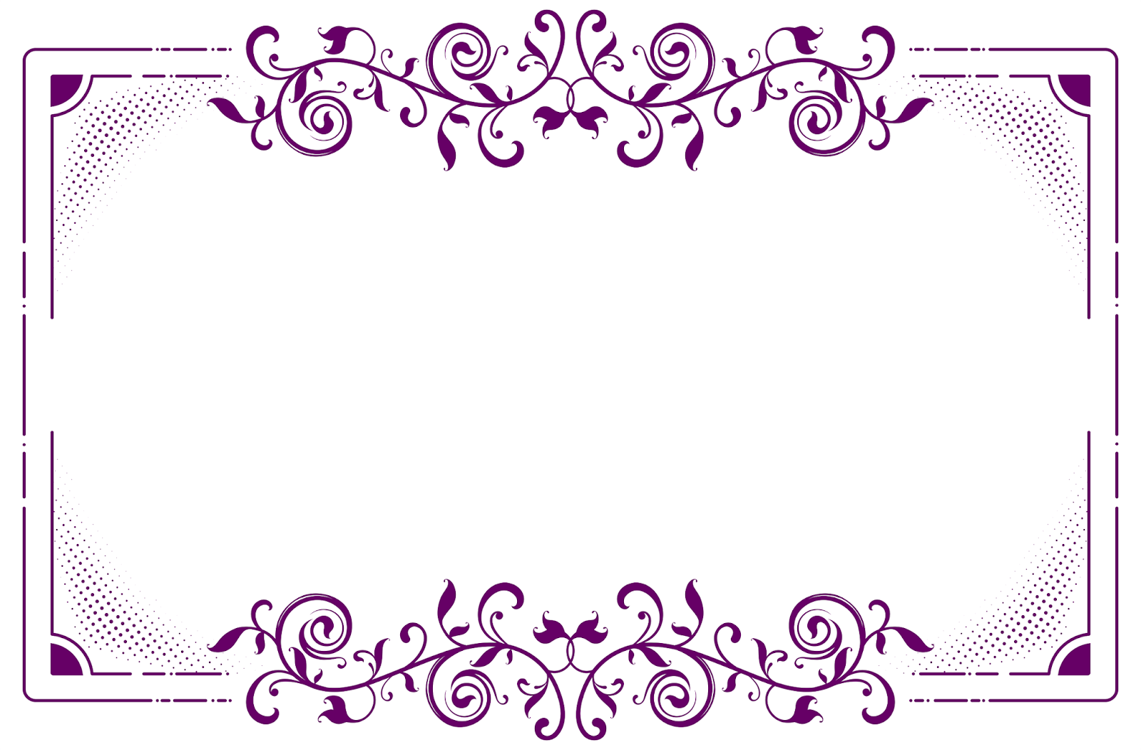 Frame Arabesco Floral Grátis - 14 Cores em PNG - Arte Digital - By ...