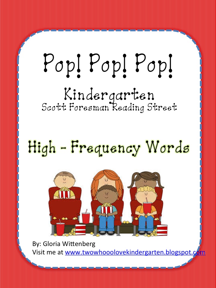 Two Whooo Love Kindergarten: Reading Street High-Frequency Words freebie!