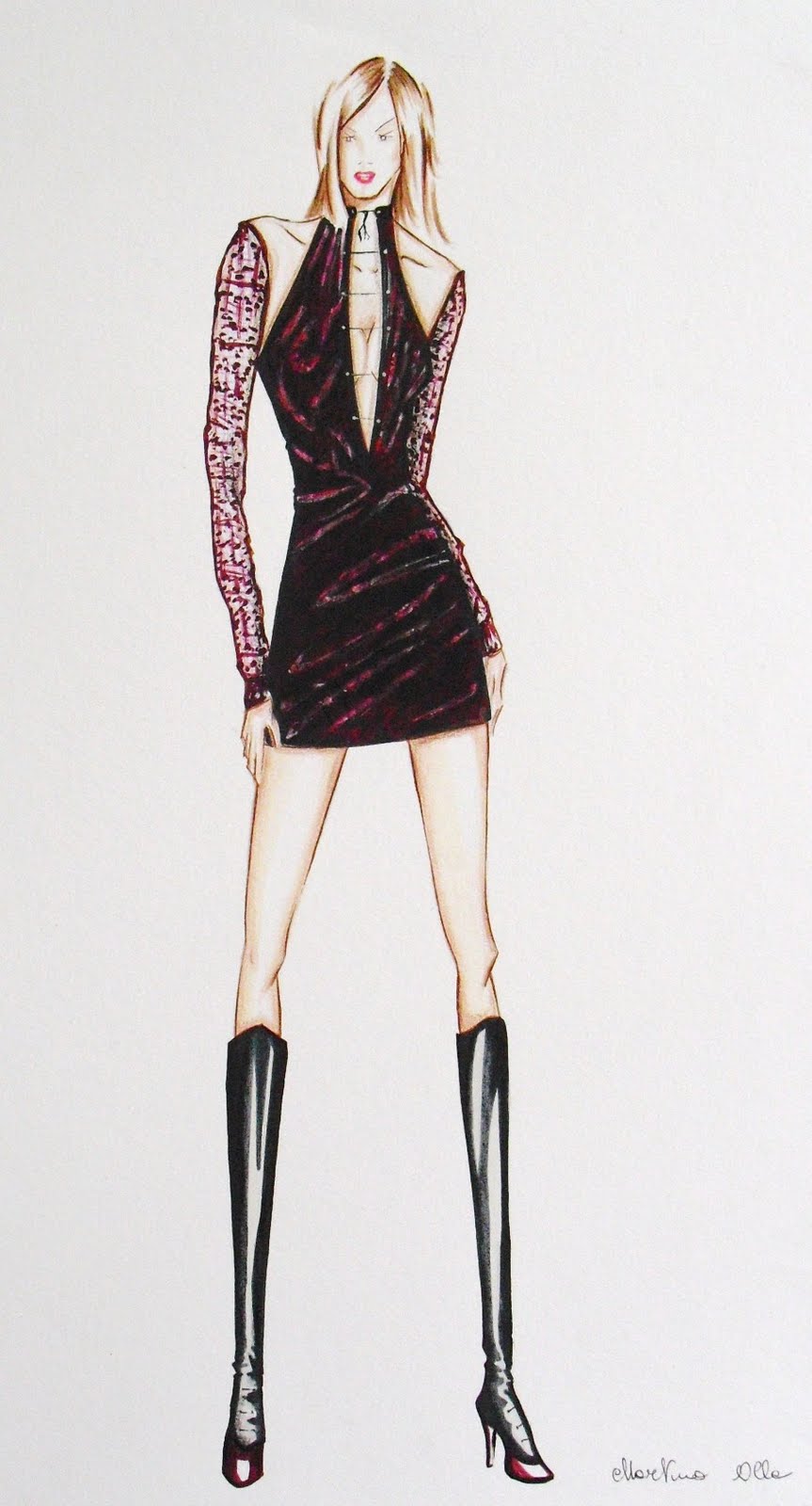 Martina Olla Fashion Design: Figurini di moda collezione A/I 2005/06