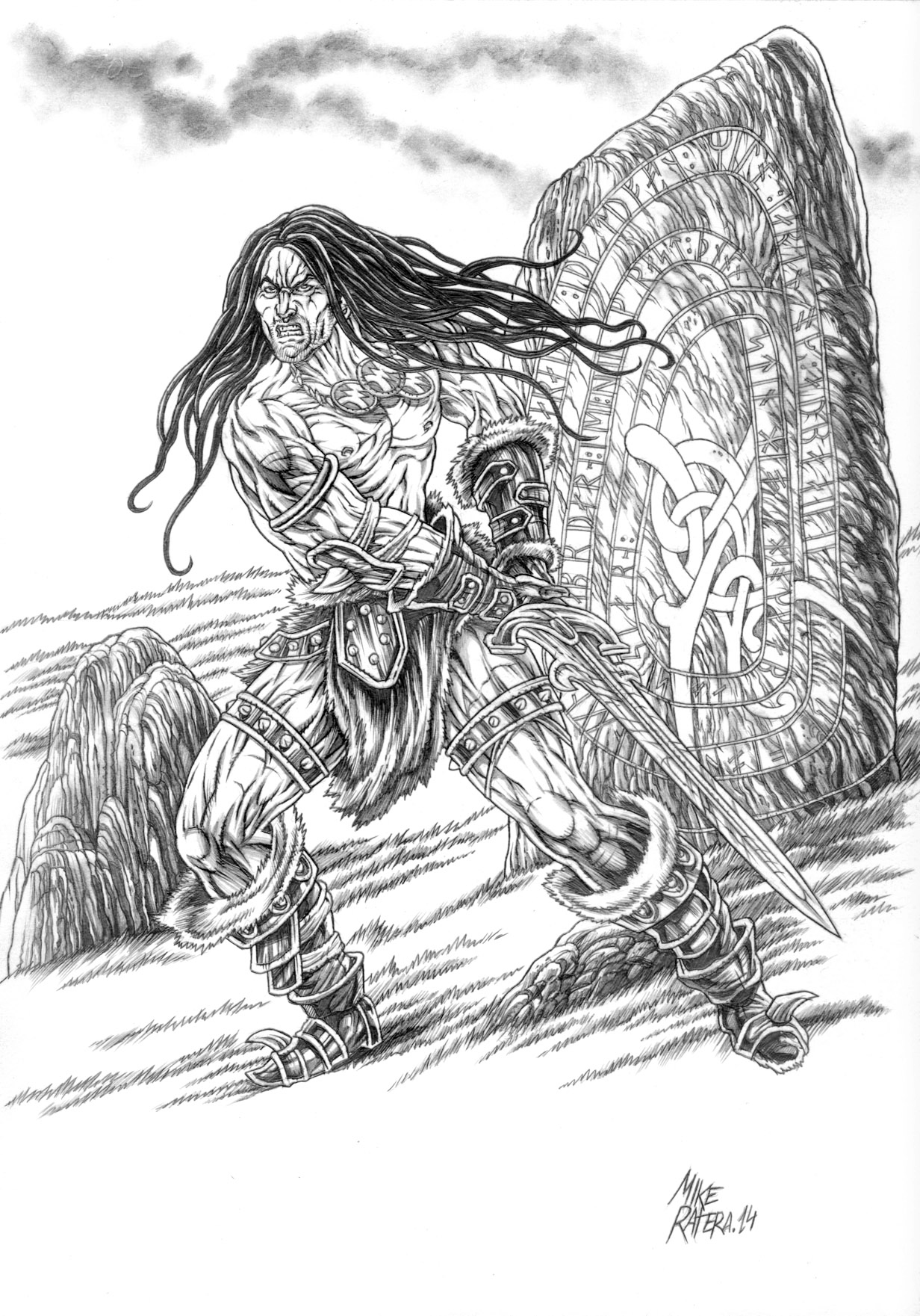 MIKE RATERA ARTBLOG: Old Stuff: CONAN Pinups (2)