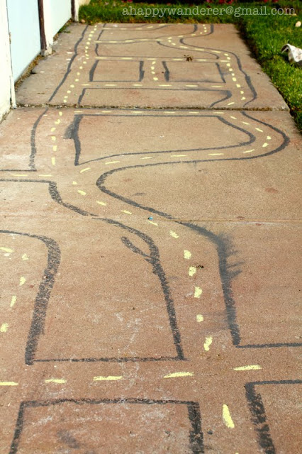 a happy wanderer: a chalk road...