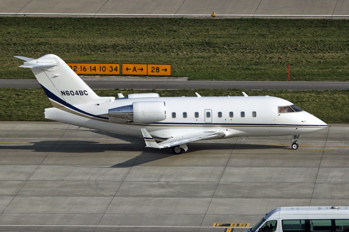 Planes and Trains - Planes 2014: N604BC / Bombardier Challenger 604 ...