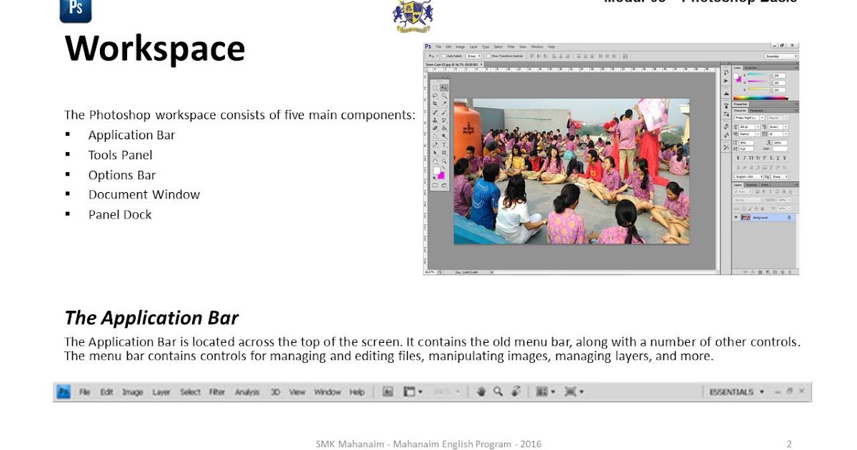 Photoshop Tutorial: Workspace