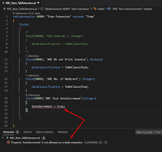 MSDYN365BC - Autoincrement Property With Extension Development.