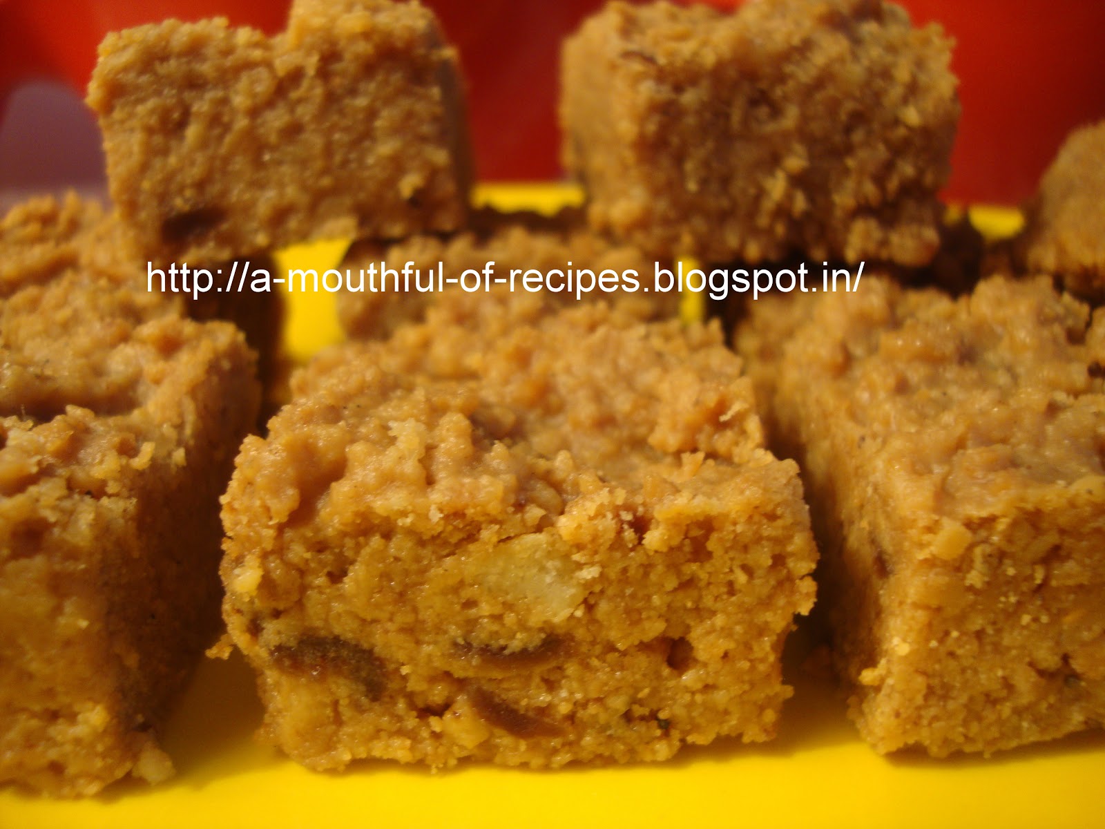 A Mouthful Of Recipes: Anjiri Barfi : Diwali Special