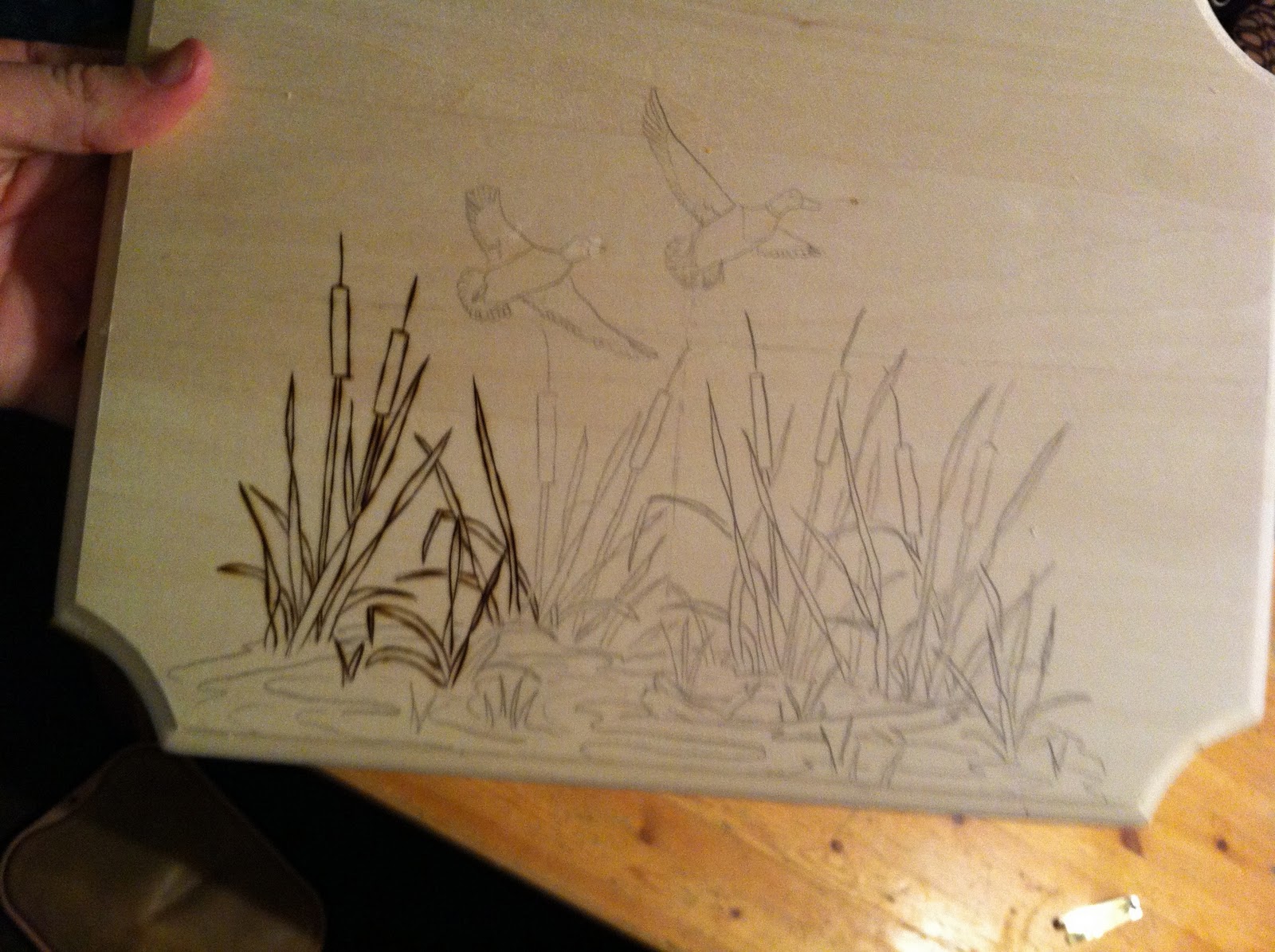 Up The Creek...: Pyrography- Ducks