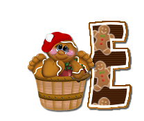 Alfabeto de galleta de jengibre metida en cesta. - Oh my Alfabetos!