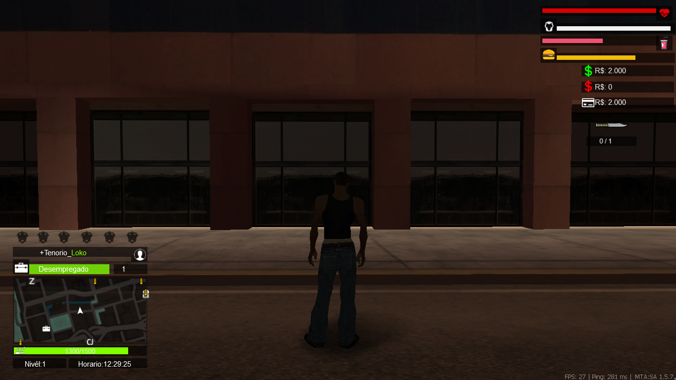 MTA SA - Hud feita em live {TenorioLoko} - MTA Brasil