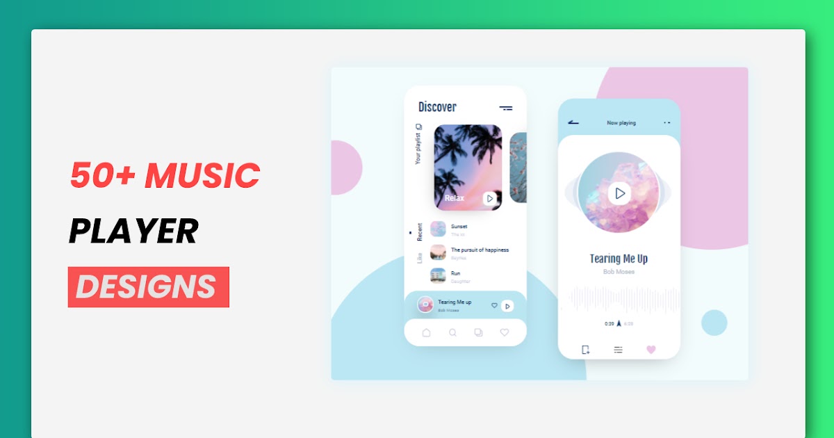 50+ Awesome Music Player UI Designs Collection | RUSTCODE