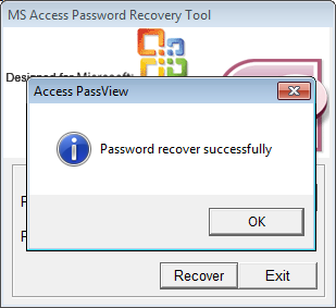 Ms Access Password Recovery