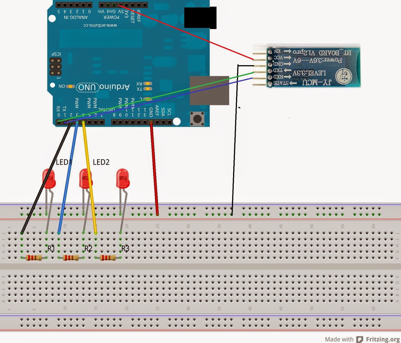 Ligando Luz Com Android ~ Projetos Arduino 3 2 1