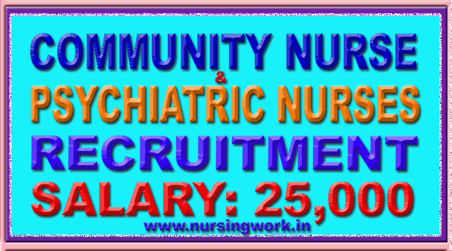 COMMUNITY NURSE AND PSYCHIATRIC NURSES RECRUITMENT