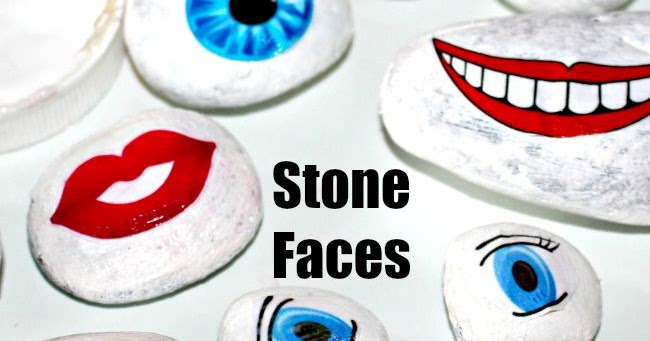 Rock Faces - a fun rock painting idea and emotions activity - Messy ...