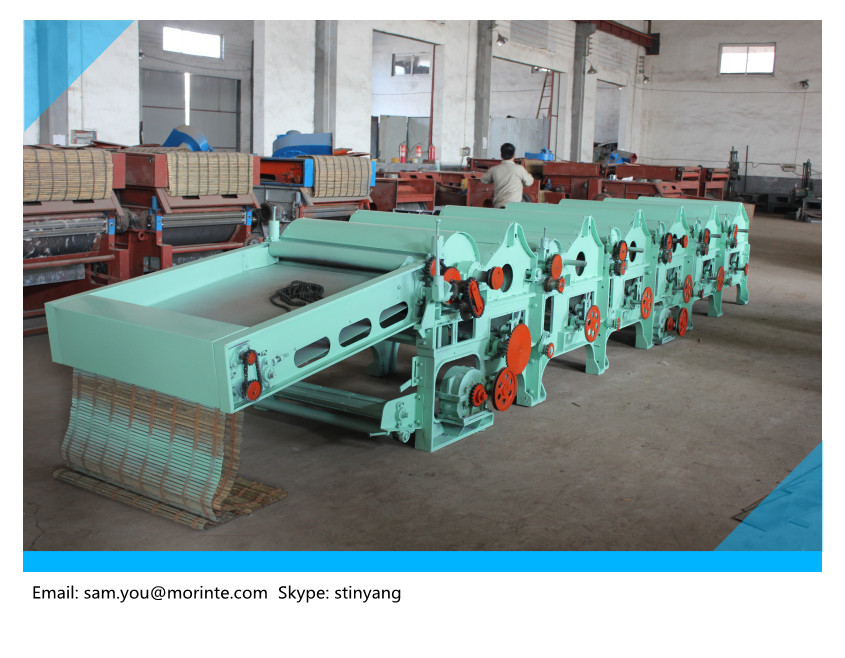 Cotton waste recycling machine: Regenerated fiber processing machine
