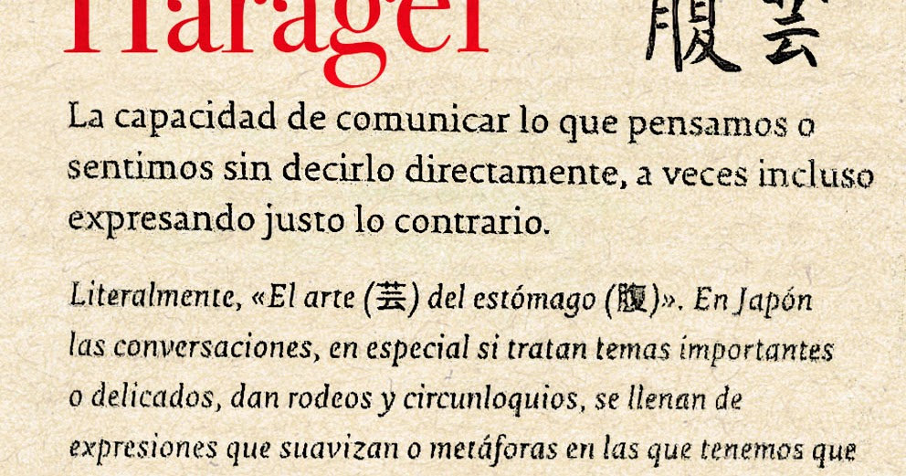 Espacios Plurales: Haragei: Dar a entender sin decirlo claramente