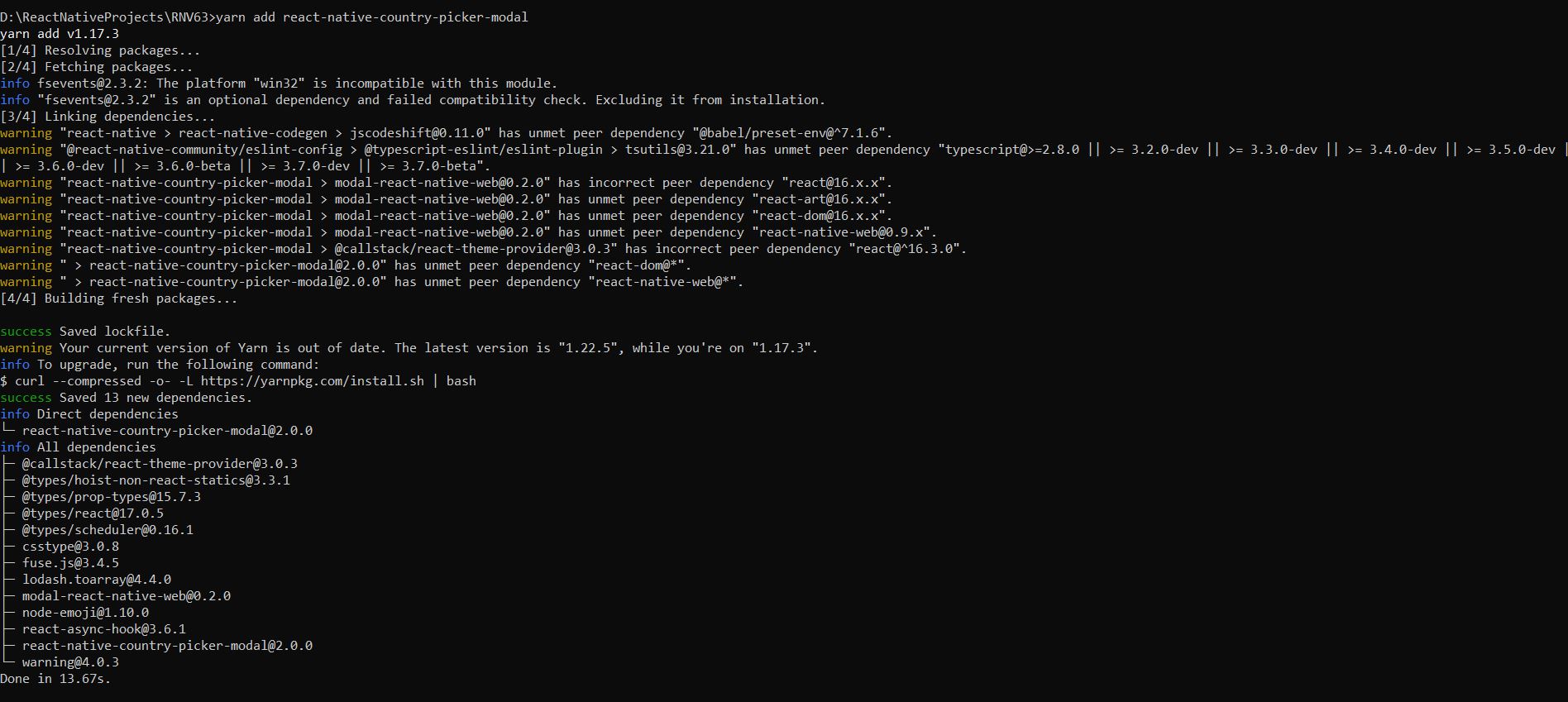 React Native Country Picker | SKPTRICKS