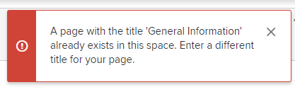 How to have two pages with same titles withing the same space in ...