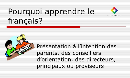 Pourquoi Apprendre le Français