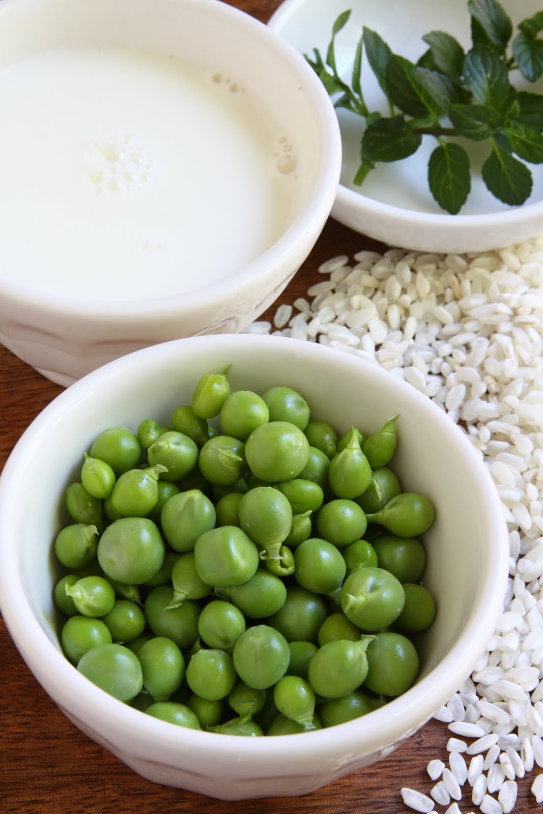 ShowFood Chef: Fresh Peas and Mint Risotto - inspired by "The Dirty Life"