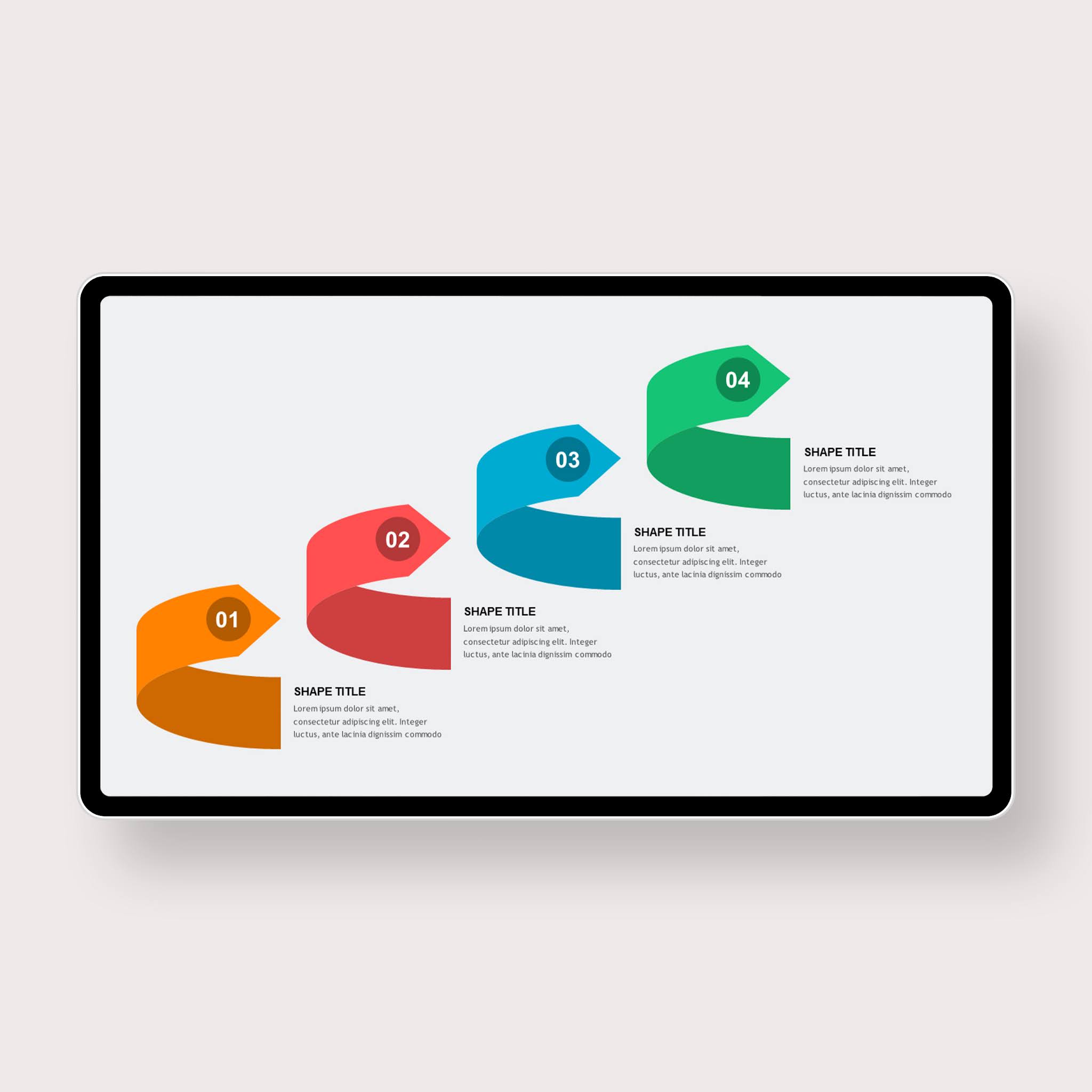 Curved String PowerPoint Templates - PowerPoint Free