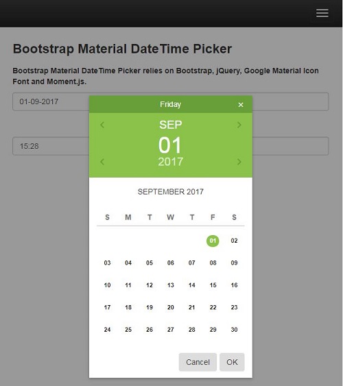 Datetimepicker Bootstrap 5
