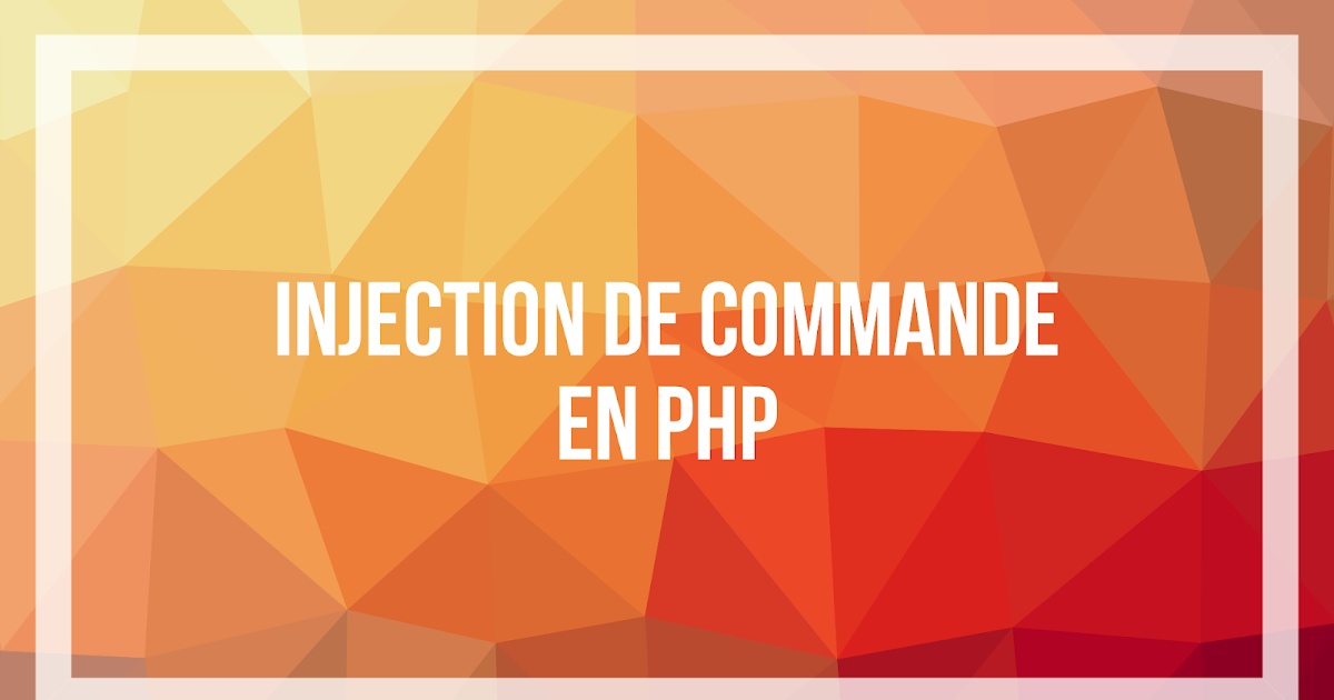 Injection de commande en PHP