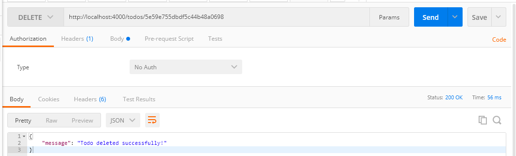 CRUD REST API using Node JS, Express and MongoDB
