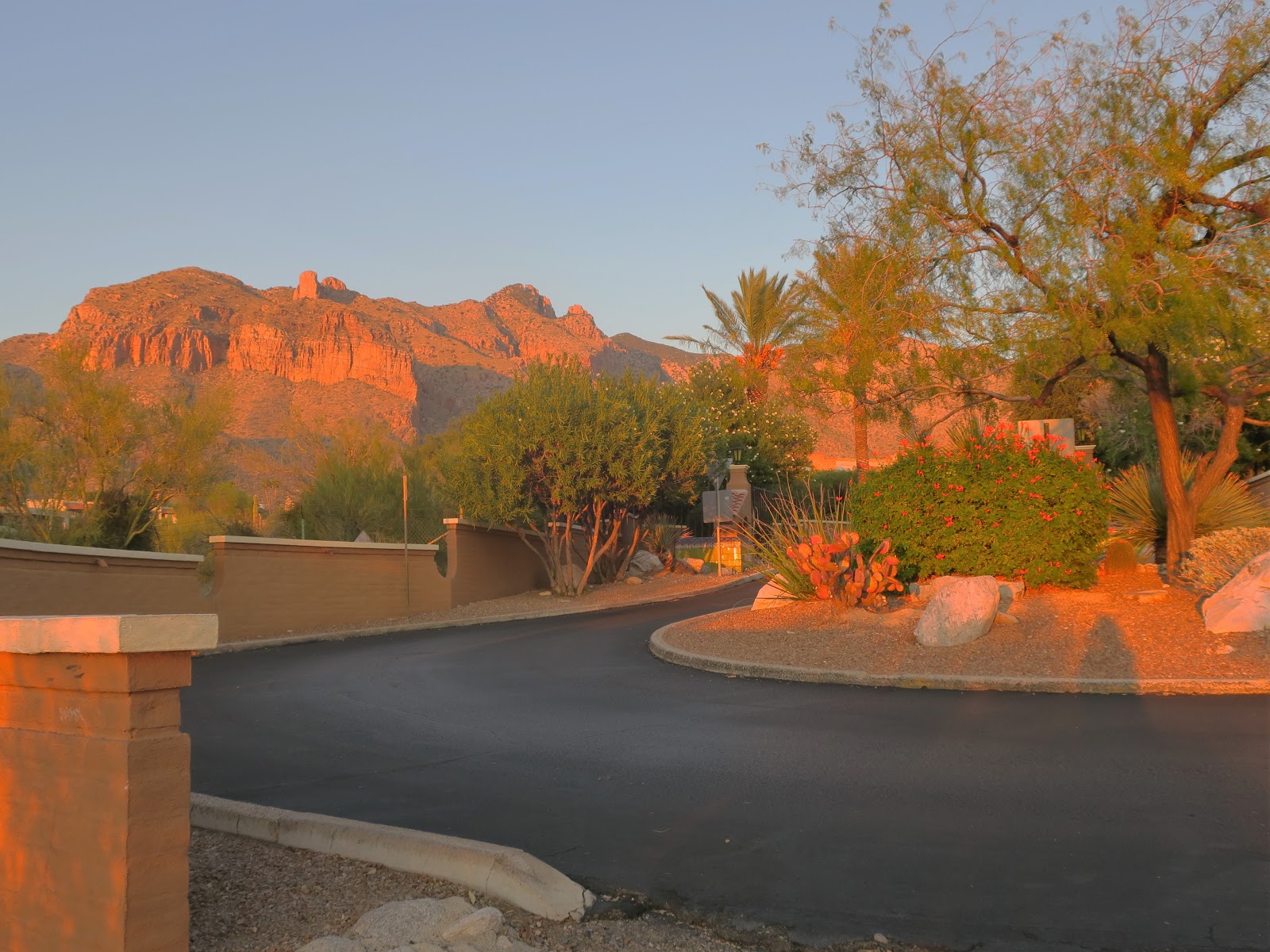 Living Rootless: Tucson, AZ: Sunset at Campbell Trailhead
