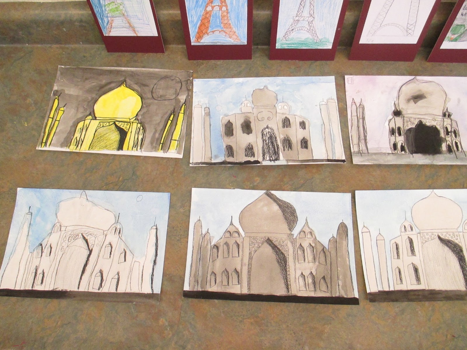 Mermaid Art Studio: WORLD LANDMARKS Painting/Drawing for Young Artists ...