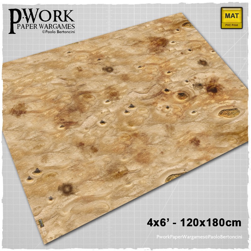 Tabletop Fix: Pwork Wargames - New Meka Desert Mat