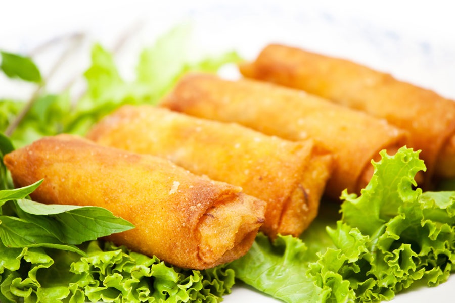 Rolinho primavera - Receitas da culinária japonesa.