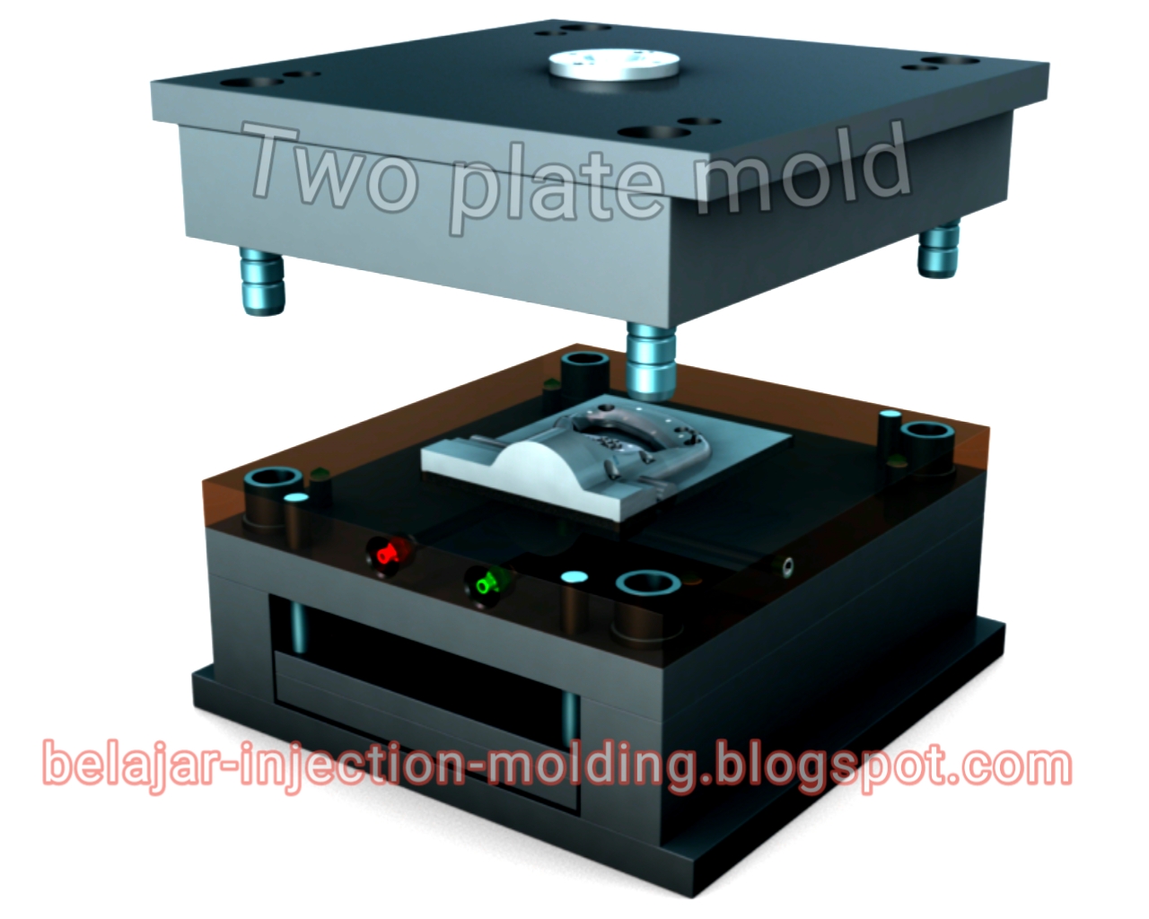 Konstruksi Dasar Jenis Mold Two Plate | Belajar injection Molding
