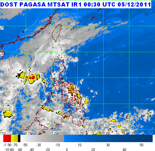 Weather Forecast Philippines Today - 12.05.11 AM