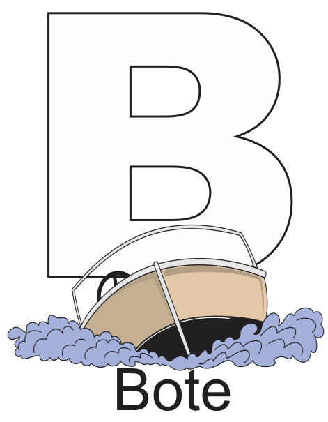 Christian y yo: Letras Abecedario en Español con Dibujos (B)