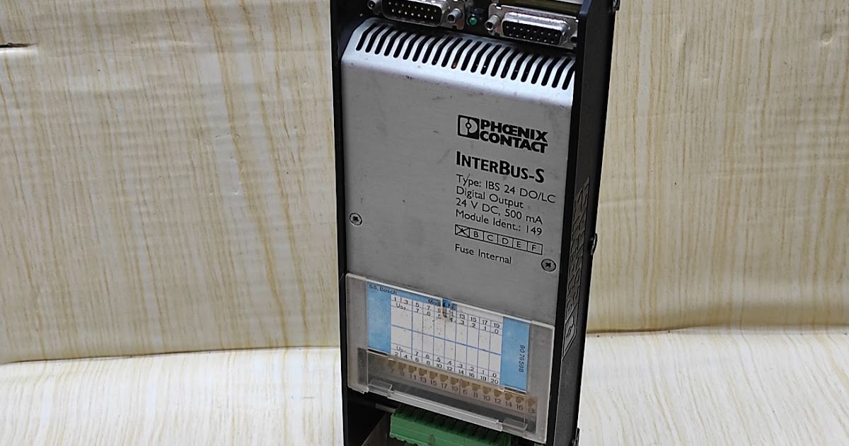 PHOENIX CONTACT INTERBUS-S IBS 24 DO/LC DIGITAL OUTPUT MODULE 24V DC ...
