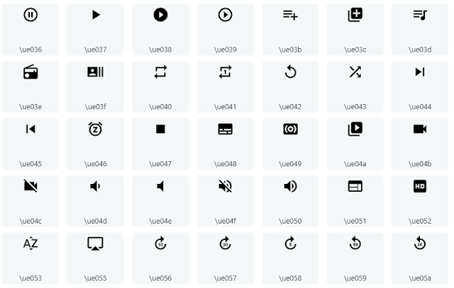 IconFont2Code, my open-source tool in order to view icons in font files ...
