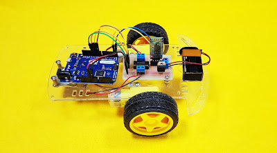 Carrito a control remoto con Arduino / Bluetooth / Android, circuito en ...